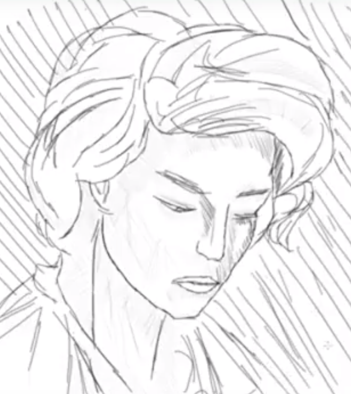 Speed Drawing - sad woman | Sketchspeare
